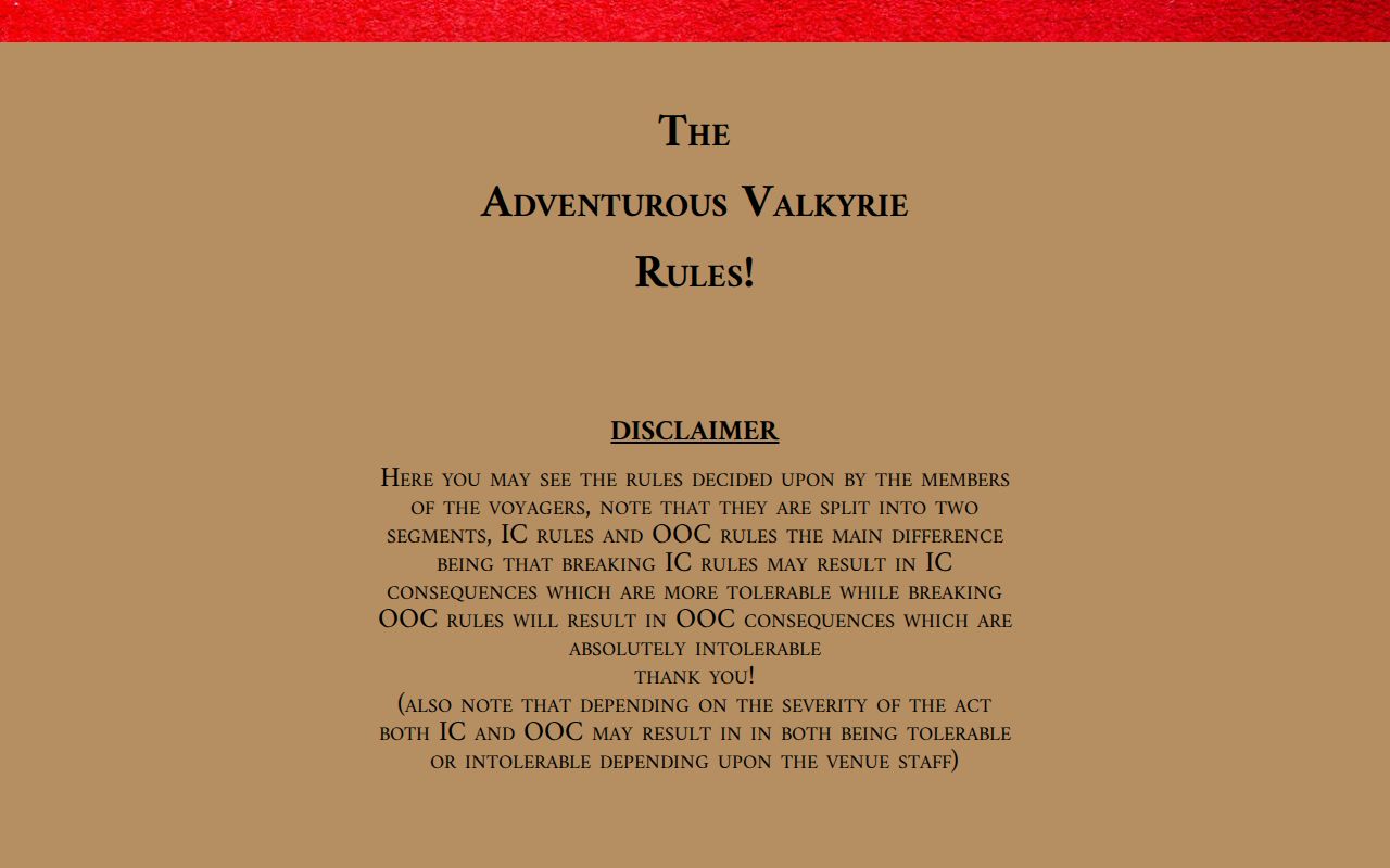 Adventurous Valkyrie rules